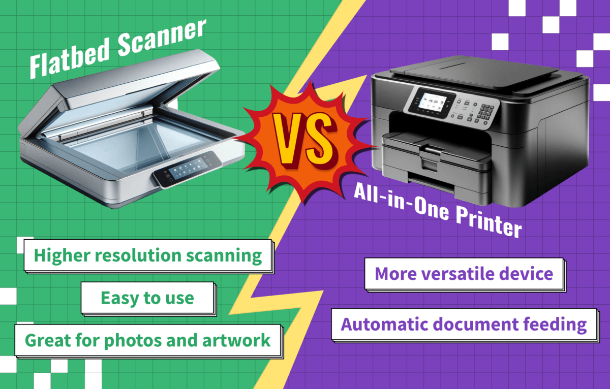 Flatbed Scanner Vs. All In One Printer | The Differences