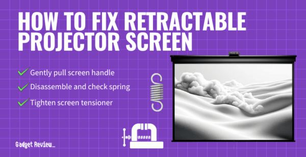 How To Fix A Retractable Projector Screen | A Quick Guide