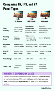 Monitor Panel Types | IPS vs TN vs VA Panels Compared