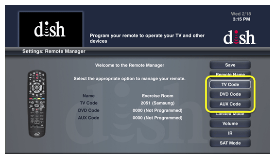 Dish Network Remote Codes