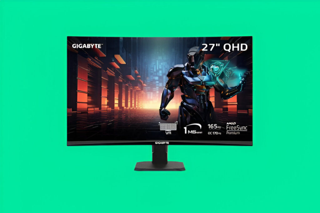 GIGABYTE GS27QC 27" 165Hz Curved Gaming Monitor – $159.99 (Save $65 ...