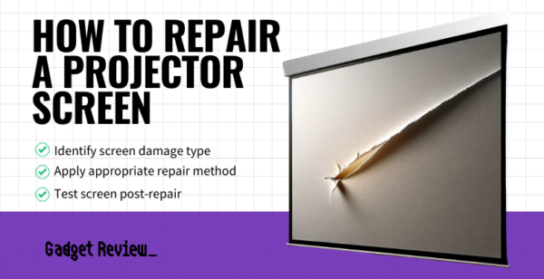 How To Repair A Projector Screen | Projector Screen Repair