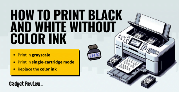 Printer Won't Print Black and White Without Color