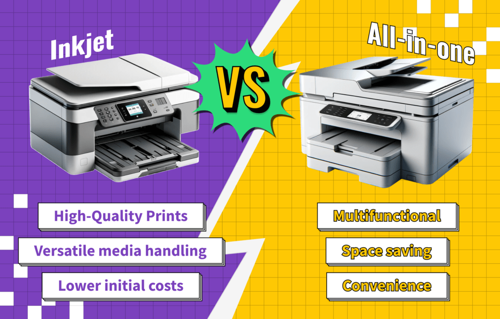 Inkjet Vs. All In One Printer | What's The Difference?