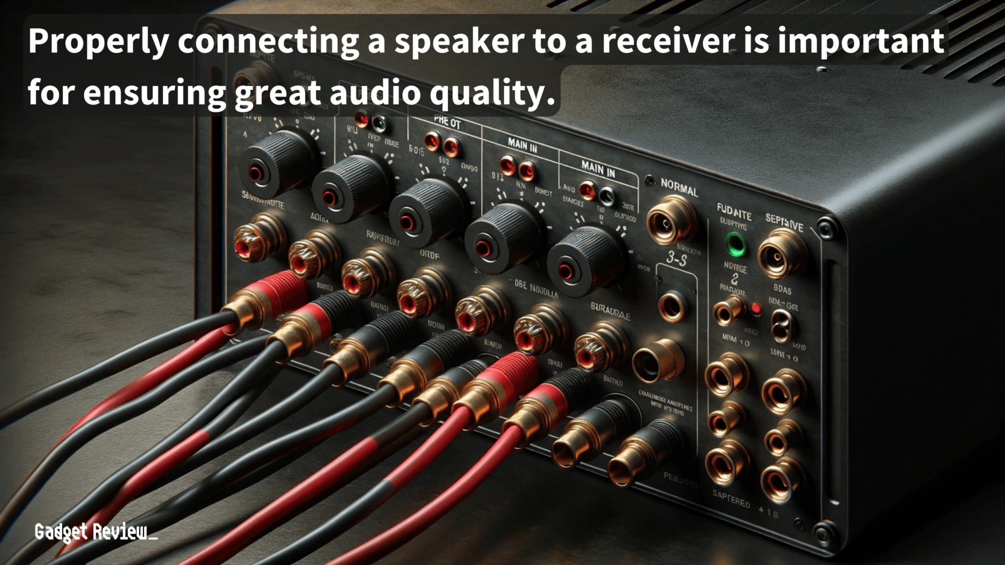 How To Connect Speakers To Receiver | Setting Up A Reciever