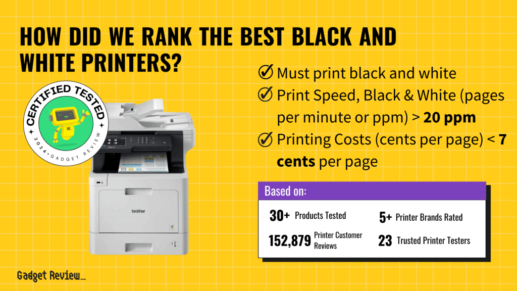 Best Black and White Printer 2025 ~ Top Monochrome Printers