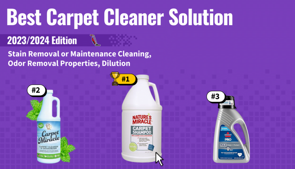 Best Carpet Cleaner Solution ~ Good Shampoo for Machines