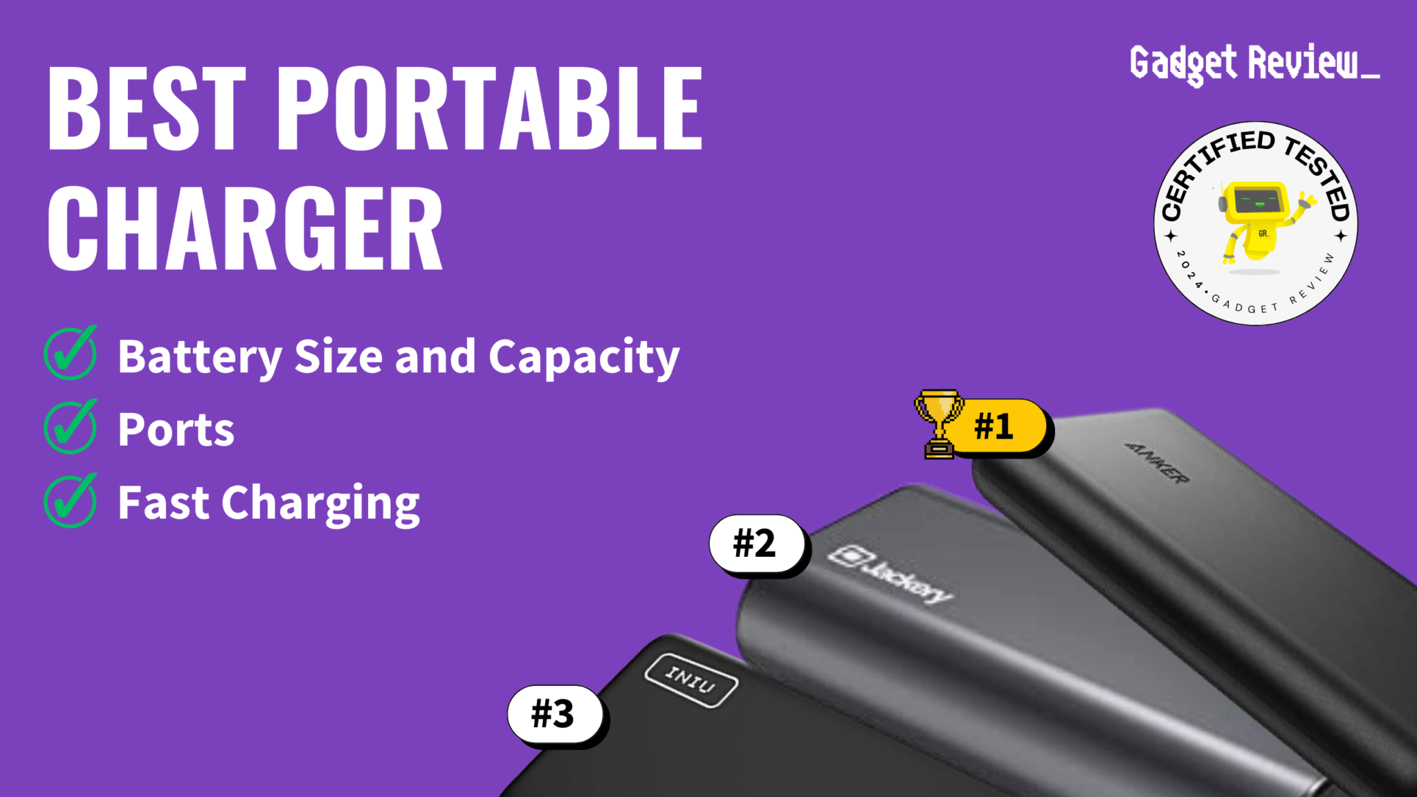 Best Portable Chargers ~ New Power Banks + Phone Charging Devices