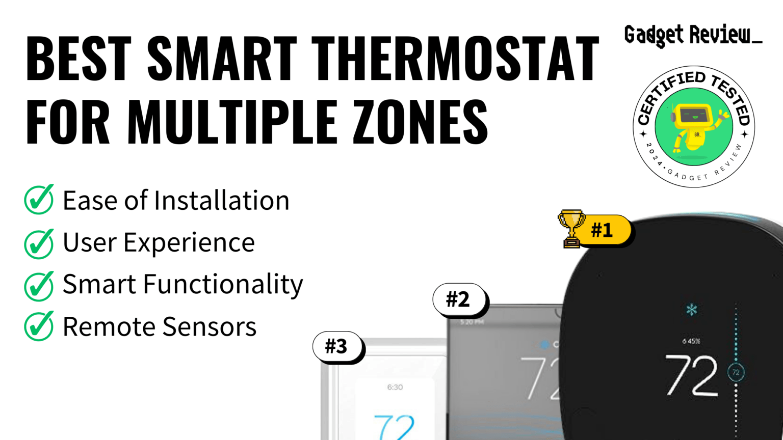 Best Smart Thermostat for Multiple Zones ~ 10 Best Household Thermostat
