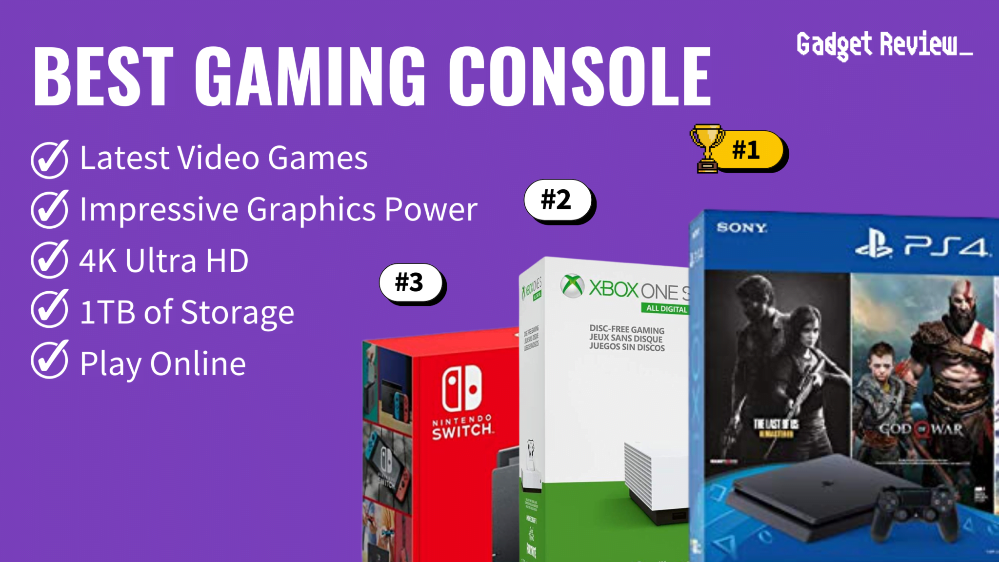 Best Gaming Console ~ Xbox One vs PS4 vs Nintendo Switch