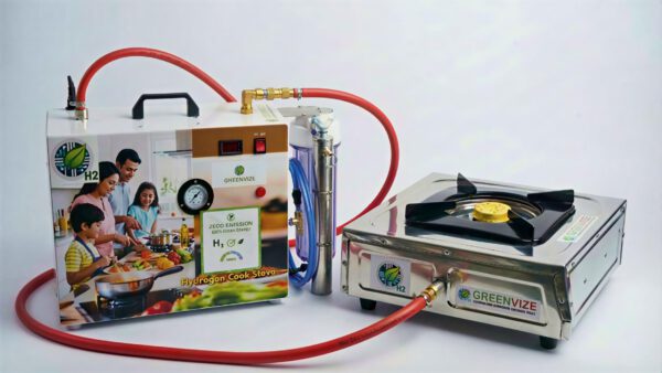 Hydrogen Cooking Stove Uses 100 ml Water and 1 kWh for Hours of Flame ...