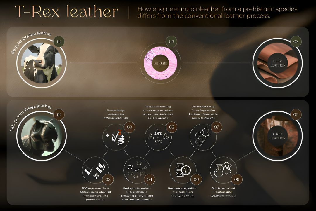 Prehistoric Luxury: Scientists Create Genuine Leather Using T. Rex DNA ...